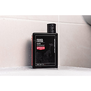 UPPERCUT DELUXE Strength and Restore Shampoo For All Hair Types & Infused with Biotin & Caffeine, 8.1 fl. oz. / 240 ml