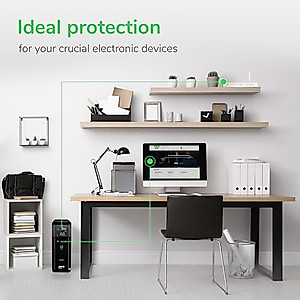 APC UPS 1500VA Sine Wave UPS Battery Backup, BR1500MS2 Backup Battery Power Supply, AVR, 10 Outlets, (2) USB Charger Ports