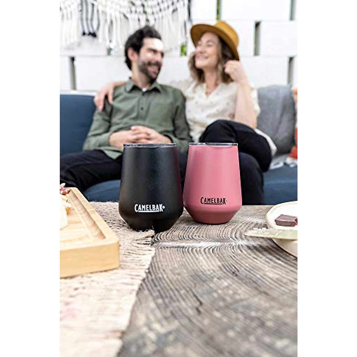 CamelBak Horizon 12 oz Wine Tumbler - Insulated Stainless Steel - Tri-Mode Lid - Black