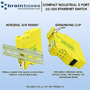 Brainboxes Ethernet Switch 5 Port SW-505