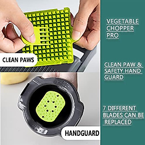 DLD Mandoline Slicer, Vegetable Chopper, Pro Food Chopper Vegetable Cutter and Dicers, Onion Chopper with Container, Vegetable Slicer and Chopper for - 8 Blades 1xCutting gloves
