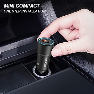 ANKUEE USB C Car Charger, 2 Pack PD 20W & QC 3.0 22.5W USB Car Fast Charger Plug, Mini Aluminum Alloy Cigarette Lighter Charging Adapter, Compatible with iPhone, Galaxy S22/21 Google Pixel 6