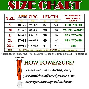 HiRui Arm Compression Sleeves for Men Women Youth Kids, UV Protection 20-30mmHG Support for Running Cycling Basketball Golf Tattoo Cover, Breathable Moisture-Wicking (Navy Blue, X-Large)