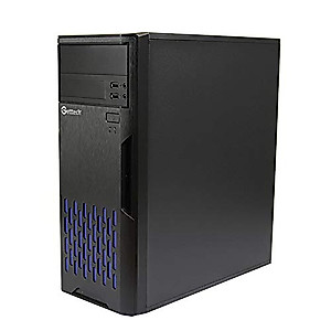 GETTTECH Mid Tower Computer ATX Case with 500W Power Supply Unit, 2 USB Ports, Complete Desktop PC Project Build Economic Kit, 7 Expansion Slots, mATX FCC/ROHS/CE/NOM Certified Black GG-1801