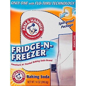 Arm & Hammer Baking Soda Fridge-n-Freezer Odor Absorber, 14 oz. - 12 Pack