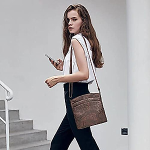 CLUCI Crossbody Bags for Women Small Leather Purse bundles with Women Wallet Large Leather Designer Zip Around Card Holder Organizer