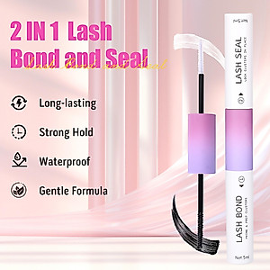 DIY Lash Extension Kit 400Pcs Cluster Lashes Kit 30D 40D 50D Individual Eyelash Extension Kit, Bond and Seal Lash Glue and Lash Clusters Applicator Tool for Eyelash Extensions(Kit-30D/40D/50D,9-16MIX)