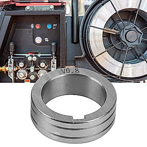 Welding Wire Feeder Roller, 30mm/1.18in Steel 0.8 Welding Wire Feeding Guide Wheel for Wire Feeder MIG MAG Welders Equipment Parts(0.8mm)