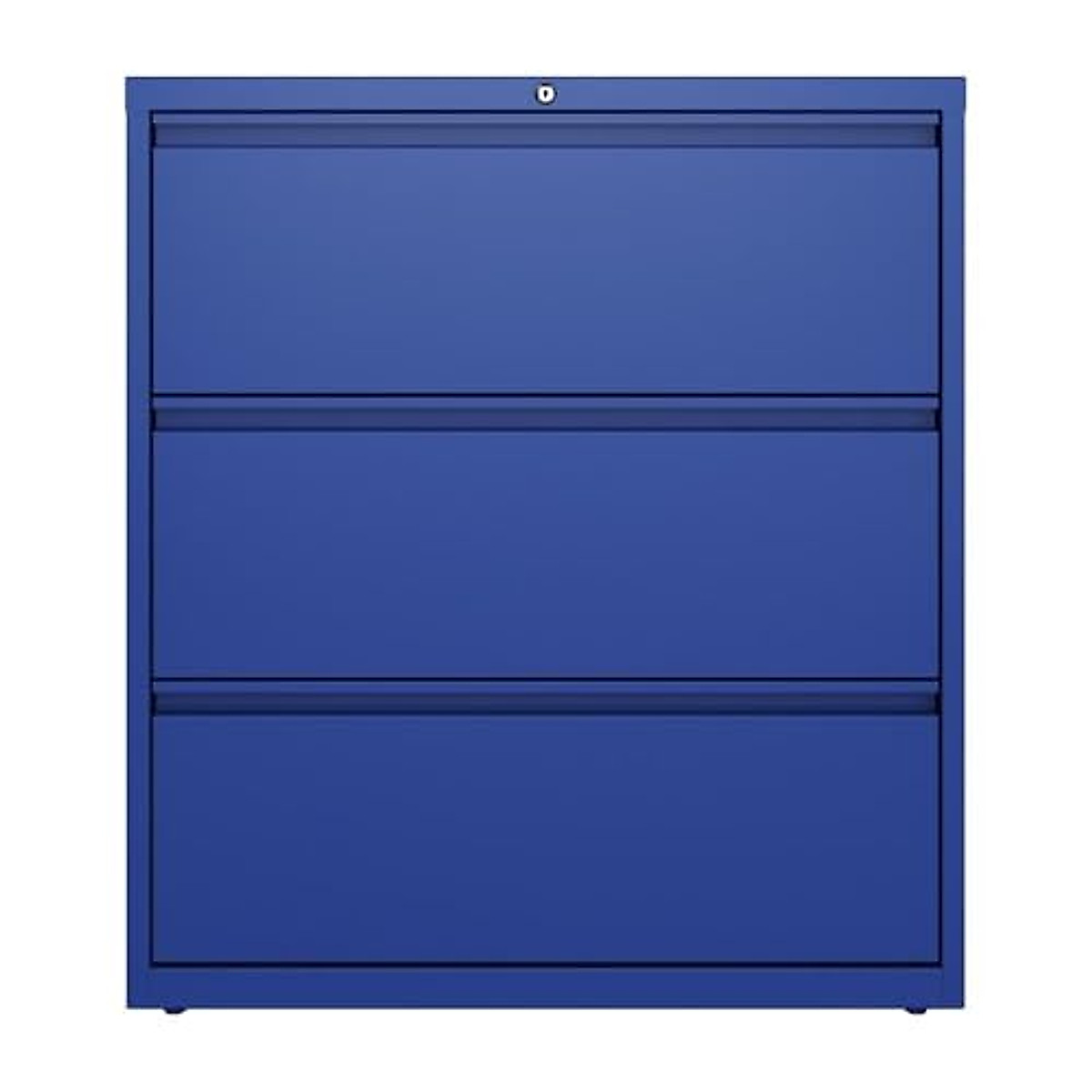Hirsh 36-in Wide HL10000 Series 3 Drawer Metal Lateral File Cabinet Classic Blue
