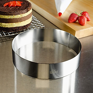 Fat Daddio's Stainless Steel Round Cake & Pastry Ring, 8 x 2 Inch