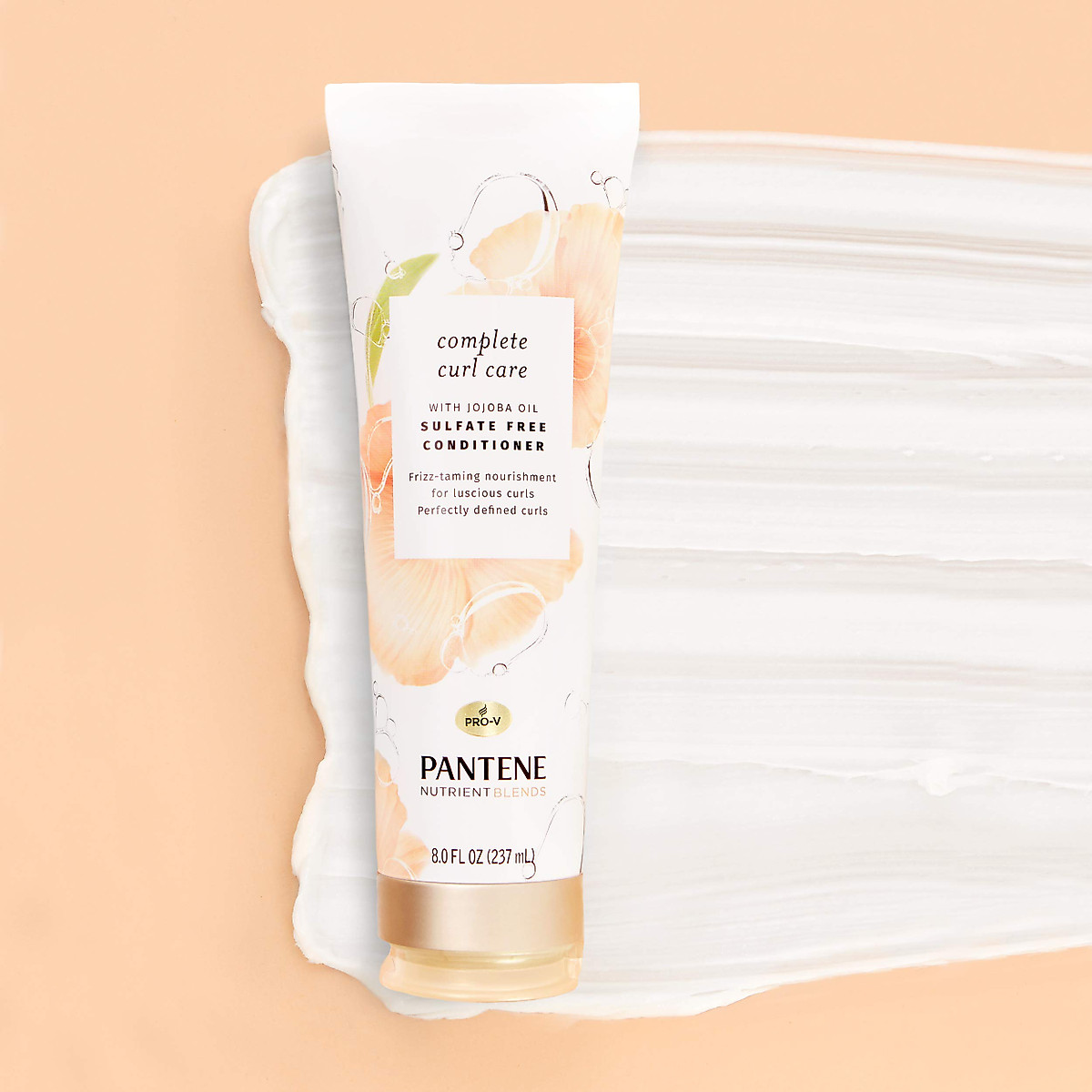 Pantene Sulfate Free Shampoo and Conditioner Plus Hair Mask Rescue Shot Treatment, with Jojoba Oil for Curly Hair, Nutrient Blends Complete Curl Care