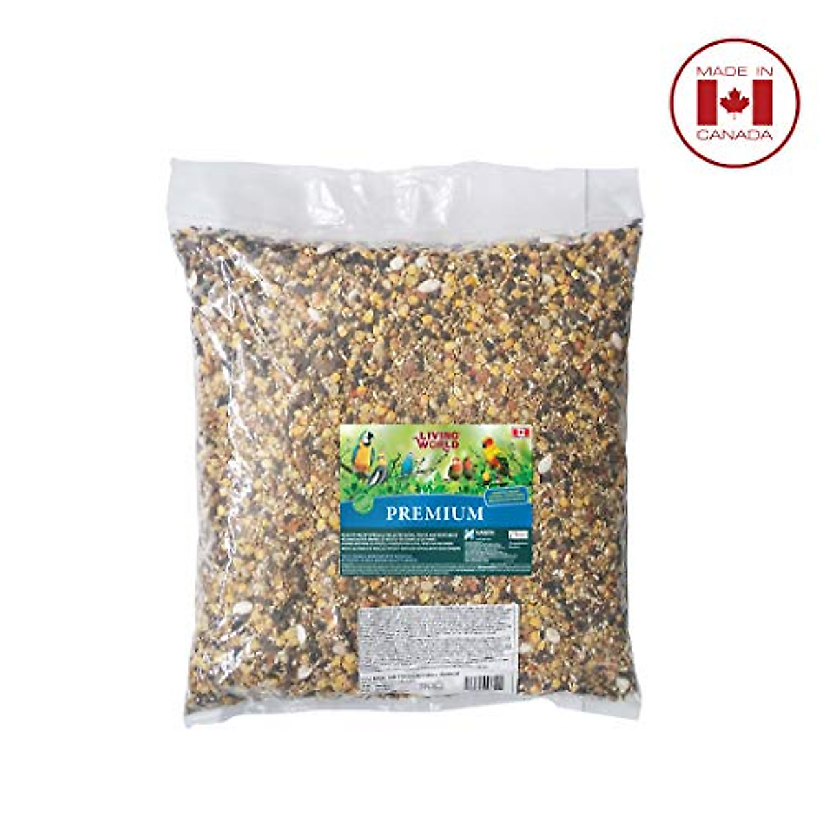 Living World Small Parrots Premium Mix With Pillow Bulk Bag, 20-Pound