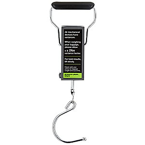 Travelon Stop & Lock Luggage Scale, Black, One Size