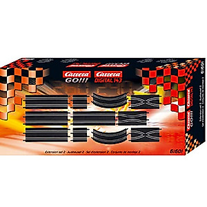 Carrera Go!!! Extension Set #2 - 11Piece Track Expansion Accessory Pack - for Use with 1: 43 Scale Go!!! & Digital143 Slot Car Racetrack Systems