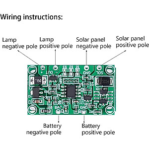 Psytfei Solar Charge Controller Board 3.2V 3.7V Lithium Battery Charging Controller Auto Solar Charging Module for DIY Street Lights Garden Lights