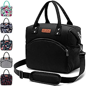 Insulated Lunch Bag for Women/Men, Reusable Lunch Box for Work Office School Picnic Beach, Freezable Large 16-Can Cooler Tote Bag Leakproof Lunch Bag for Adult Kids with Adjustable Shoulder Strap