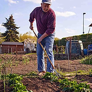 Aurbar Hand-Weed-Puller-Tool-Stand-up-Heavy-Duty Weed-Puller-Stand-Up-Weeder-for-Garden - Without Bending or Kneeling - Cast Iron + Anti-Rust Coating - Silver Gray（NO Pole）