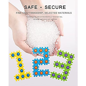 ATKSH 48 PCS Push Pop it Blocks, Sensory Fidget Toy, Stress Relief & Autism Sensory Toy for Children