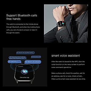 Loluka Smart Watch for Men 2.01" HD Screen Smartwatch Make Phone Calls Message Reminder 100+ Sport Modes Heart Rate Fitness Watch iOS Android Step Calorie Counter Custom Dial