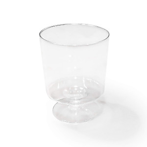 Oasis Creations 5 oz Ice Cream Cup - Medium Large Dessert Cup- 50 Cups - Disposable Appetizer Cups- Wine Goblet Glasses- Disposable or Reusable- 1 piece