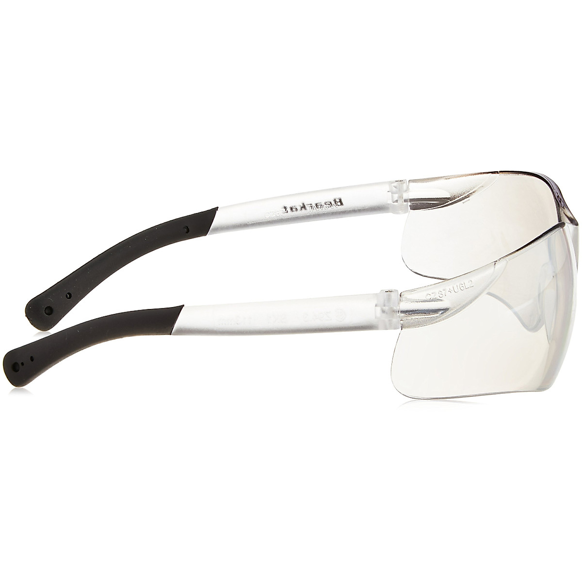 MCR Safety BK119, Clear Temple Clear Mirror Lens