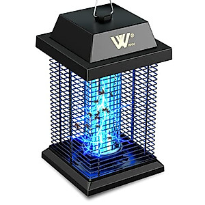 WVV Bug Zapper, 4200V Electric Mosquito Zappers Killer ,Electronic Light Bulb Lamp for Outdoor and Indoor (Metal A)