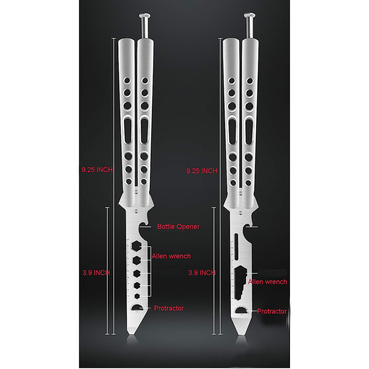 Butterfly Multifunctional Tool Novelty Bali-Bottle Opener for Beer Soda Bartender Practicing Flip