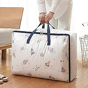 ZOOFOX 4 Pack Extra Large Clear Moving Bags with Zipper, Heavy-Duty Storage Totes for Clothing, Blanket, Comforters, Pillow, Toys, Bedding, Moving Supplies