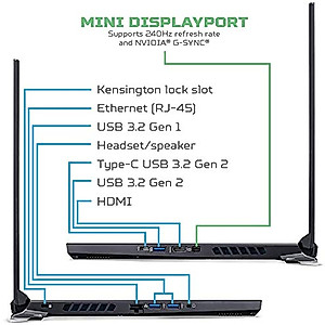 Acer Predator Helios 300 Gaming Laptop, i7-10750H, 15.6" FHD 144Hz IPS Display, WiFi 6, RGB Backlit Keyboard, HD Webcam, USB-C, HDMI, NVIDIA GeForce RTX 2060 6GB, Win 10 (32GB RAM | 1TB PCIe SSD)