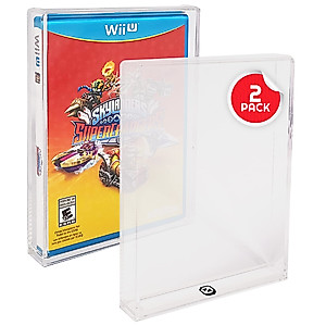 EVORETRO Acrylic DVD Case Compatible for Sony PlayStation DVD (Wii, GameCube, PS2, Xbox, Xbox360) - 4.0MM Thick Clear (Pack of 2)