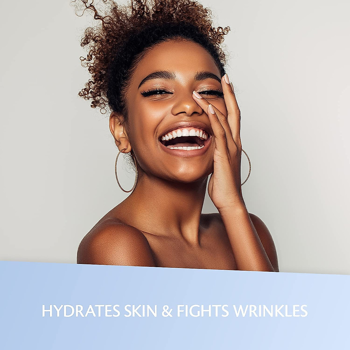 M3 Naturals Anti-Aging Eye Cream for Dark Circles and Puffiness with Collagen Hyaluronic Acid & Fruit Stem Cell Fight Eye Bags Fine Lines Puffiness Under Eye & Wrinkles