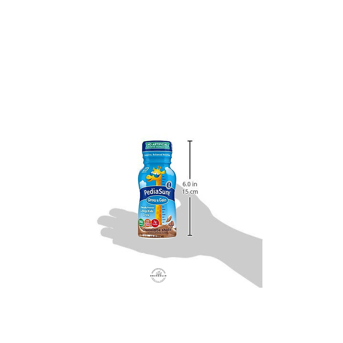 Immune Support Kids Protein Shake Grow & Gain Chocolate Flavor, 8 Fl Oz 8 Pack