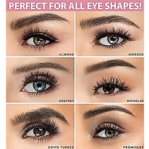 Luxillia Magnetic Eyelashes with Eyeliner, Most Natural Looking Magnetic Lashes Kit with Applicator, Best 8D, 3D Look, Reusable Fake Eye Lash, No Glue, Strongest Waterproof Liquid Liner