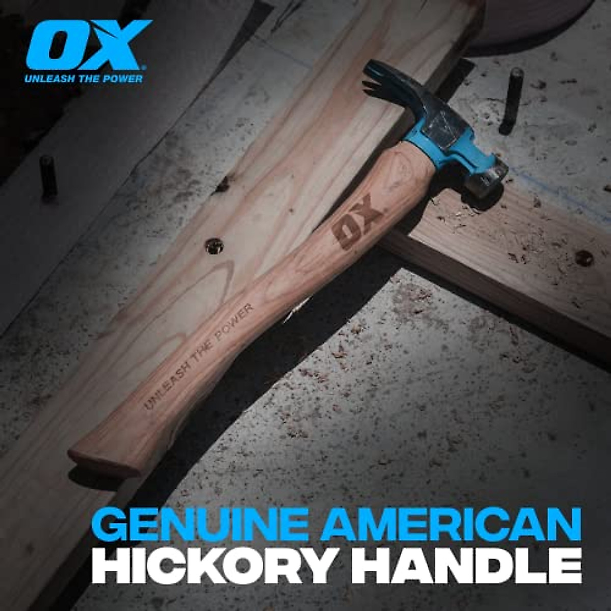 OX TOOLS Pro Series 18 Ounce California Framing Hammer | Hickory Handle