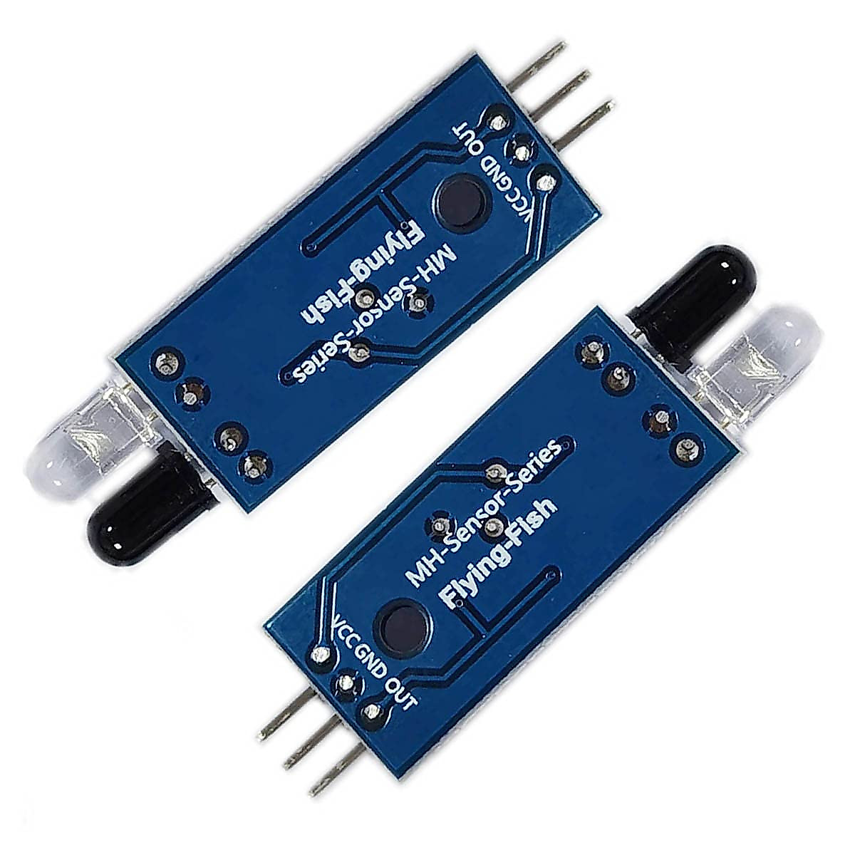 Kiro&Seeu 2pcs IR Infrared Obstacle Avoidance Sensor IR Transmitting and Receiving Tube Photoelectric Switch 3-pin Compatible with Ar-duino Smart Car Robot