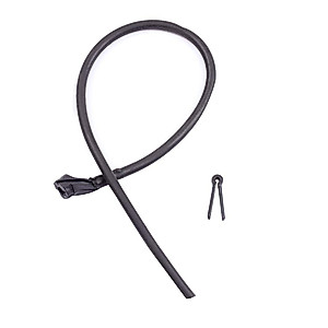 Garneck 2pcs Peep Sight Archery Accessory Bow Tube Silicon Tubing Install Peep Sight Arrow Peephole Holder (Black)