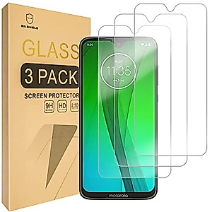 Mr.Shield [3-PACK] Designed For Motorola (MOTO G7) [Tempered Glass] Screen Protector with Lifetime Replacement