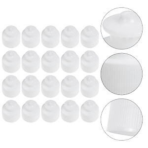 SEWACC 20Pcs Push Pull Caps for Bottles 28 mm Plastic Water Bottle Cap Sport Bottle Lid Replacement Caps for Camping Sports Drinking Bottles