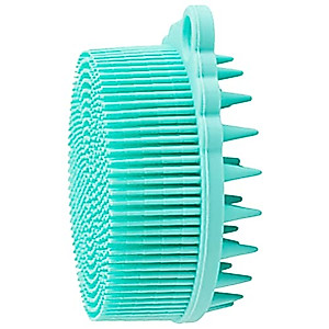 Silicone Sensory Brush Scalp Scrubber Silicone BER Dual-Sided Bath Shower Loofah Shampoo Scalp Brush Massager Body Cleansing Brush for Gentle Exfoliation Massage Scalp Scrub