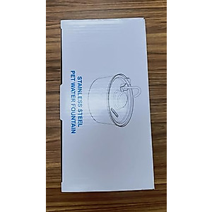 Cat Water Fountain Stainless Steel: Cat Fountain for Drinking Dog Water Bowl Dispenser 108oz/3.2L Automatic Kitty Spout Metal Pet Water Fountain Indoor KOOGMOON