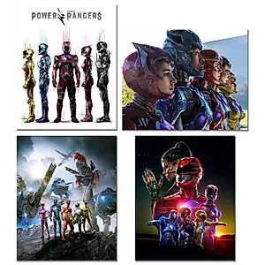 Power Rangers Movie Prints - Set of 4 (8 Inches X 10 Inches) Poster Photos