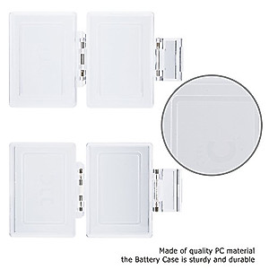 JJC Camera Battery Case Holder Box for Canon LP-E17 LP-E10 LP-E6 LP-E6N,Nikon EN-EL15a EN-EL14,Fujifilm NP-W126 NP-W126S,Sony NP-FW50 NP-FW100 and More Camera Battery Pack Below 2.36" x 1.65" x 0.94"