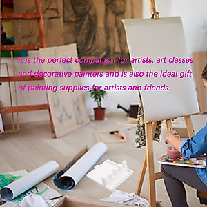 TTBellok 3 PCS Washable Paint Brush Holder, Painting Brush Stand Rest With 5 Slots for Oil Watercolor Acrylic Painting