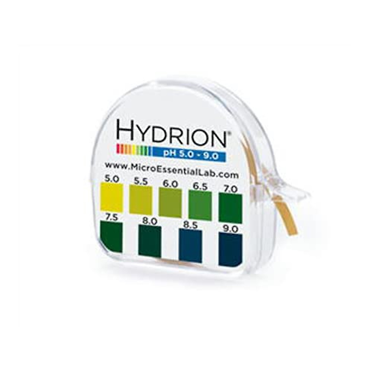 Micro Essential Lab 95 Hydrion Short Range pH Test Paper Dispenser, 5.0 - 9.0 pH, Single Roll