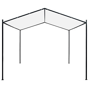 Matalde Outdoor Patio Gazebo with Sturdy Steel Frame Gazebo, Outdoor Waterproof Gazebo, Backyard Portable BBQ Gazebo for Patio Backyard Garden Lawn, White 9.8' x 9.8' x 8.5'