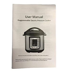 W4H 6 Qt 8-in-1 Multi-Use Programmable Electric Pressure Cooker for Rice, Steam, Meat, Stew, Pressure Cooking, Slow Cooking, Saute - Touch LED Panel, Stainless Steel, Dishwasher Safe - Silver, 6 L