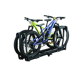 INNO INH120 Tire Hold Hitch Mount (1.25"/2") Platform Rack (2) Bike (E-bike, Fat Tire, Full Suspension, Carbon Capatible)