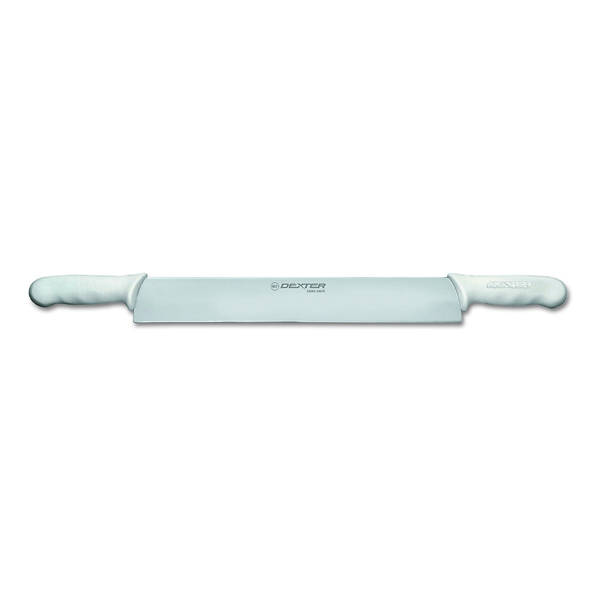 Sani-Safe S118-14DH 14" Double Polypropylene HandleCheese Knife with Polypropylene Handle