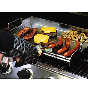 Charcoal Companion CC3500 Stainless Steel Pro Grill Griddle