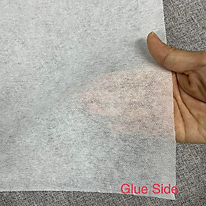 Lightweight Iron-On Fusible Interfacing for Sewing,Non-Woven Single-Sided Interfacing Fabric for DIY Crafts Supplies 39 x 78 inch…